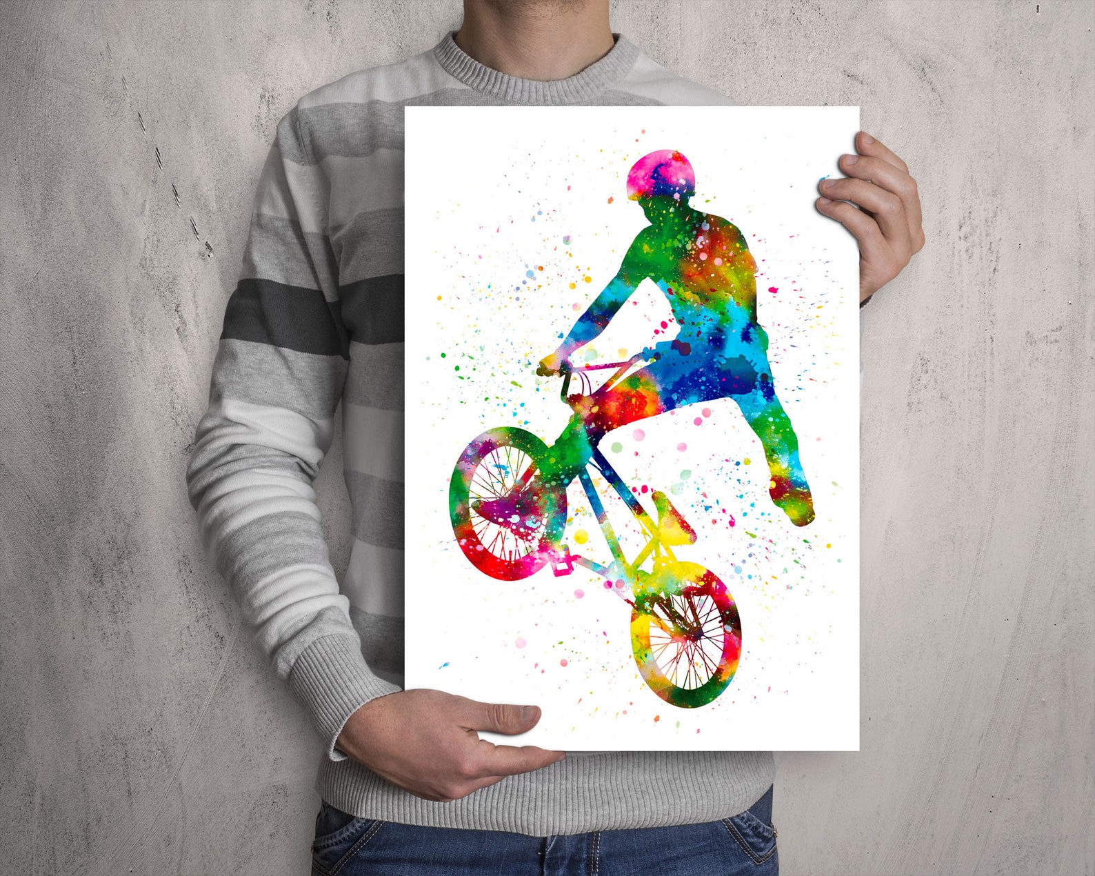 BMX Bike Poster Extreme Sport Poster BMX Wall Art - Etsy