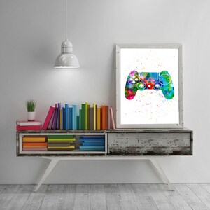 PS4 Controller Poster Gamer Room Decor Playstation 4 - Etsy