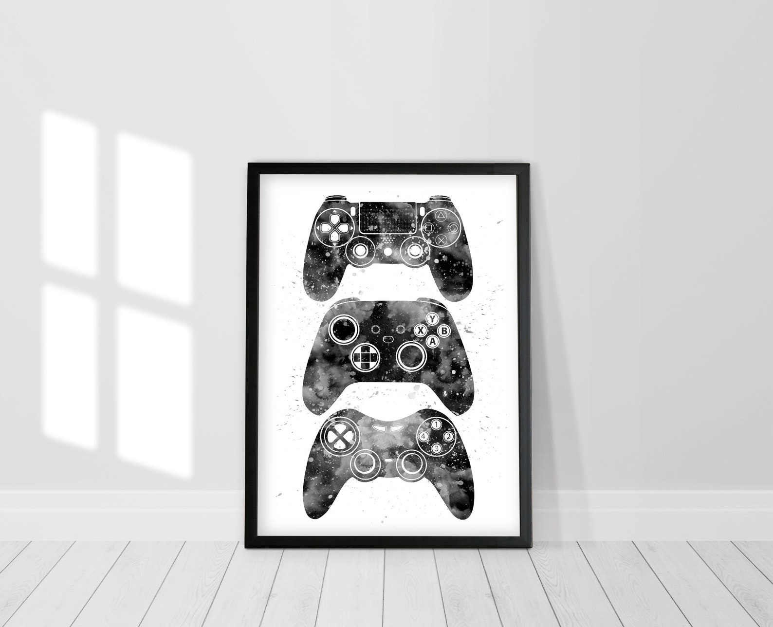 Game Controller Poster Controller Wall Art Gamer Room Decor | Etsy