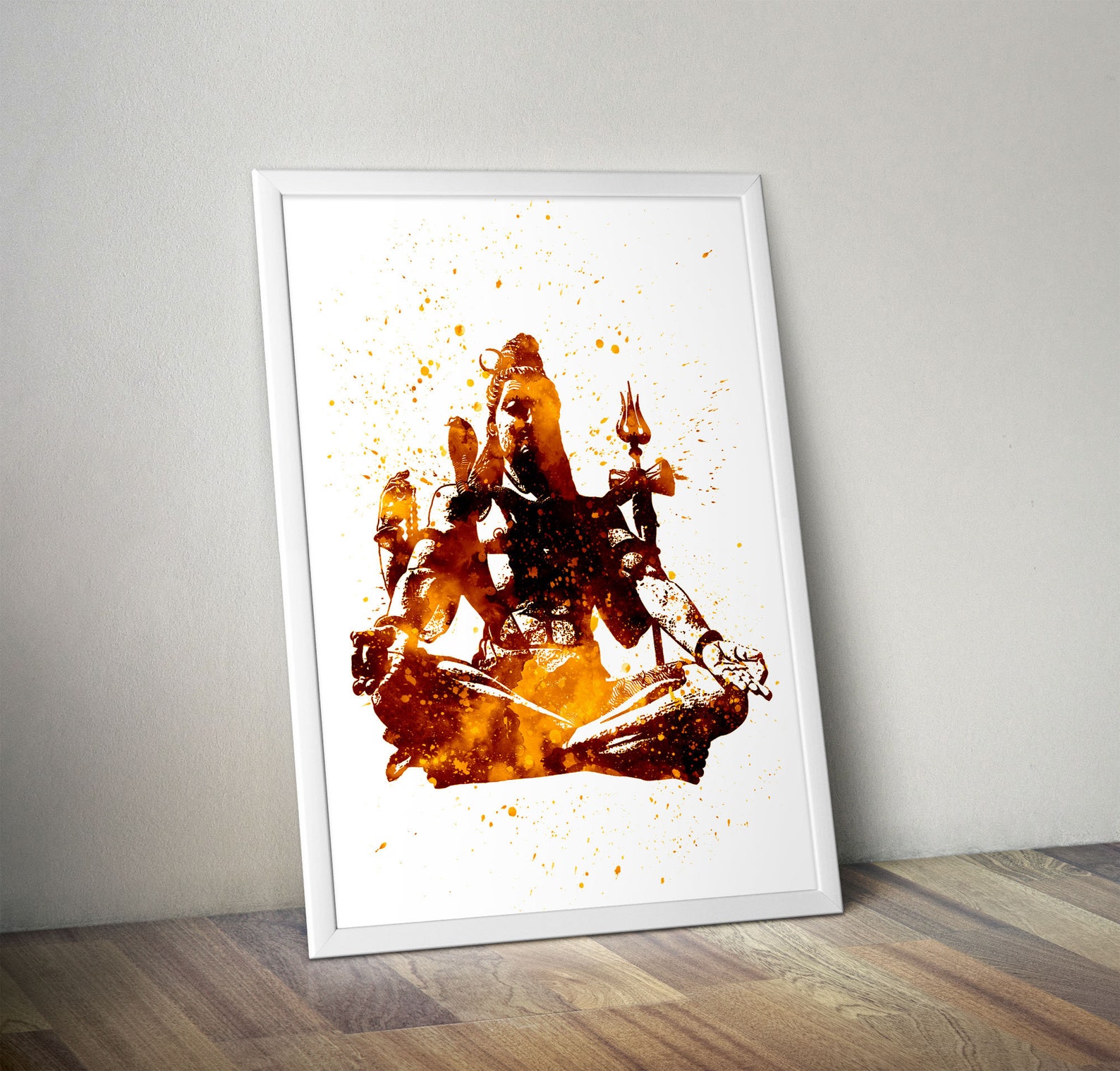 Shiva Painting Lord Shiva Poster Printable Art Hindu Art - Etsy