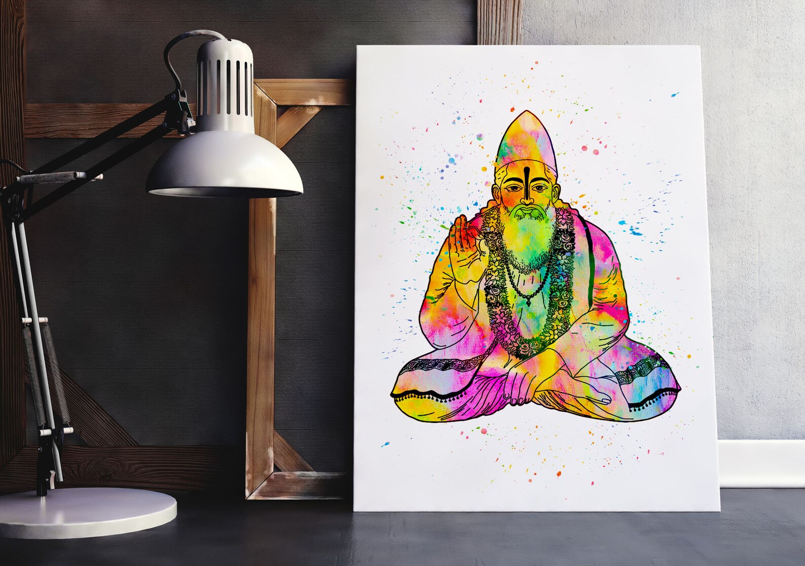 Lord Kabir Painting Indian Poster Kabir Sahib Hindu Wall - Etsy