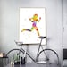 Running Girl Watercolor Print Female Runner Gift for Runner - Etsy