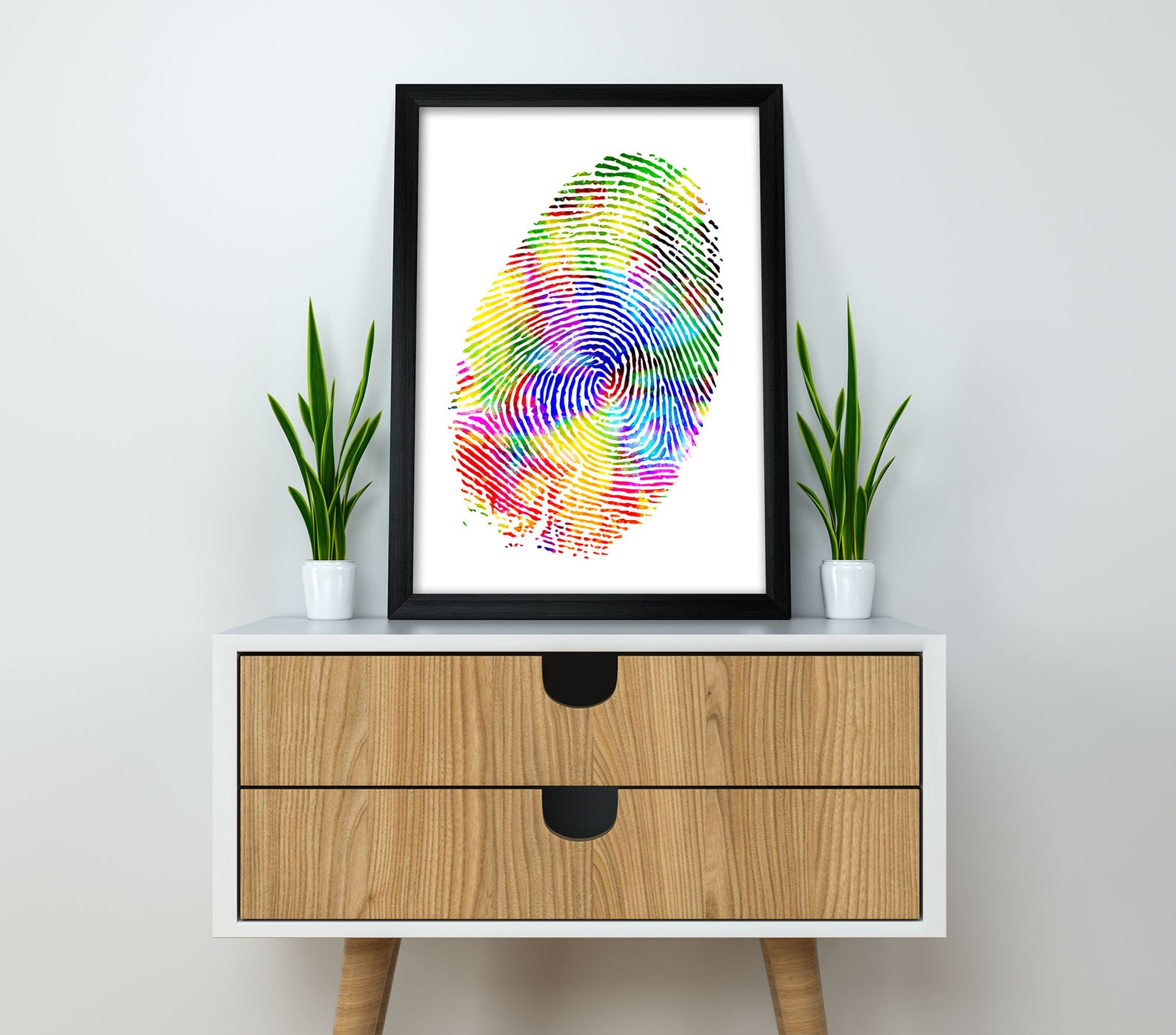 Fingerprint Watercolor Poster Finger Print Art Watercolor - Etsy