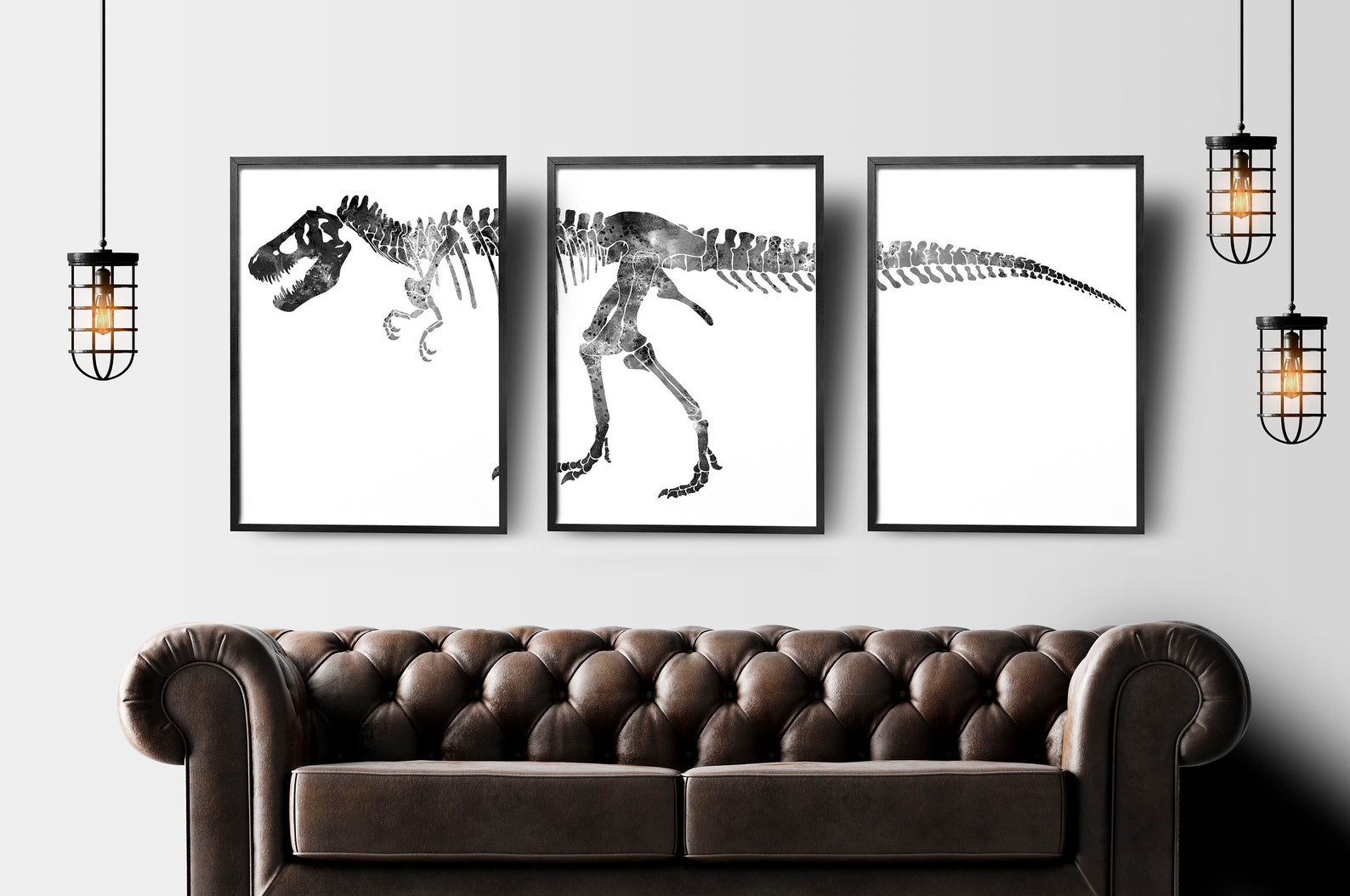Extra Large T-rex Skeleton Tyrannosaurus Rex Print Dinosaur | Etsy