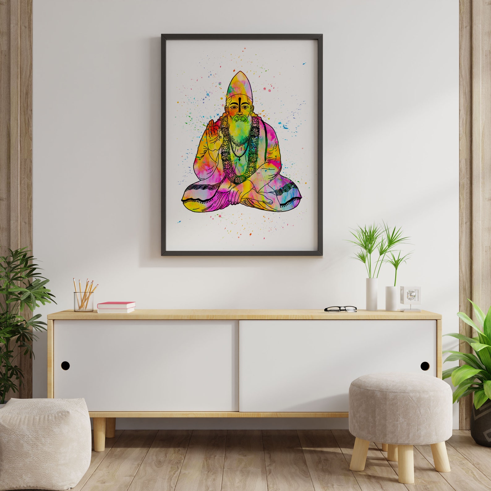 Lord Kabir Painting Indian poster Kabir Sahib Hindu Wall | Etsy