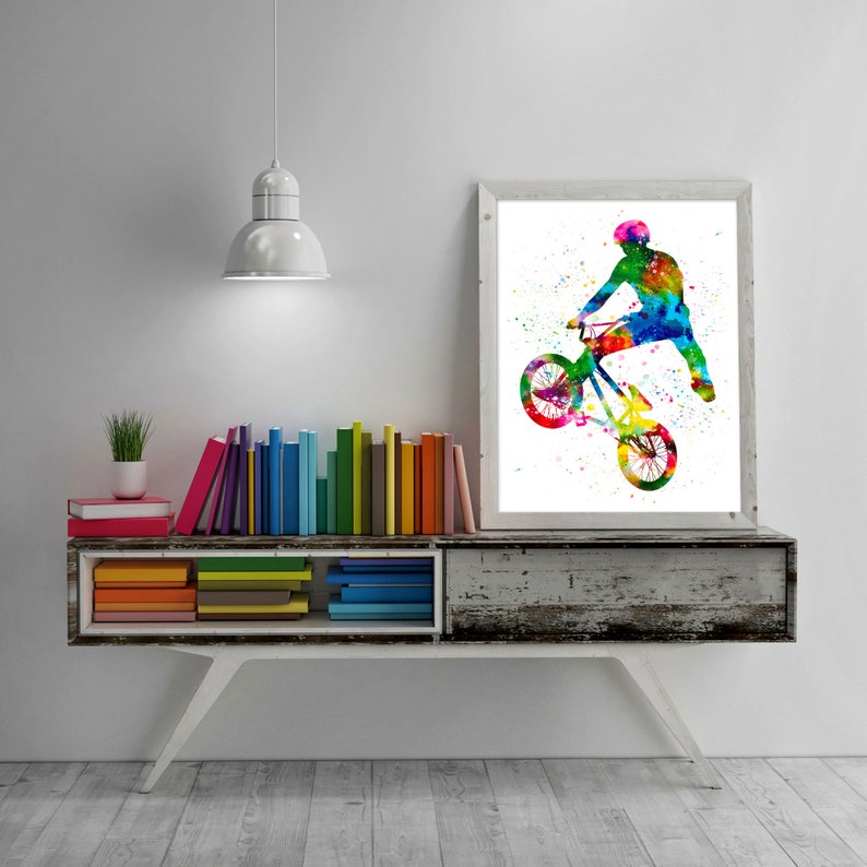 BMX Bike Poster Extreme Sport Poster BMX Wall Art | Etsy