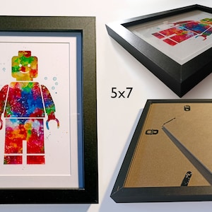 Lego Man Watercolor Giclée Print – Nursery Wall Art - Etsy
