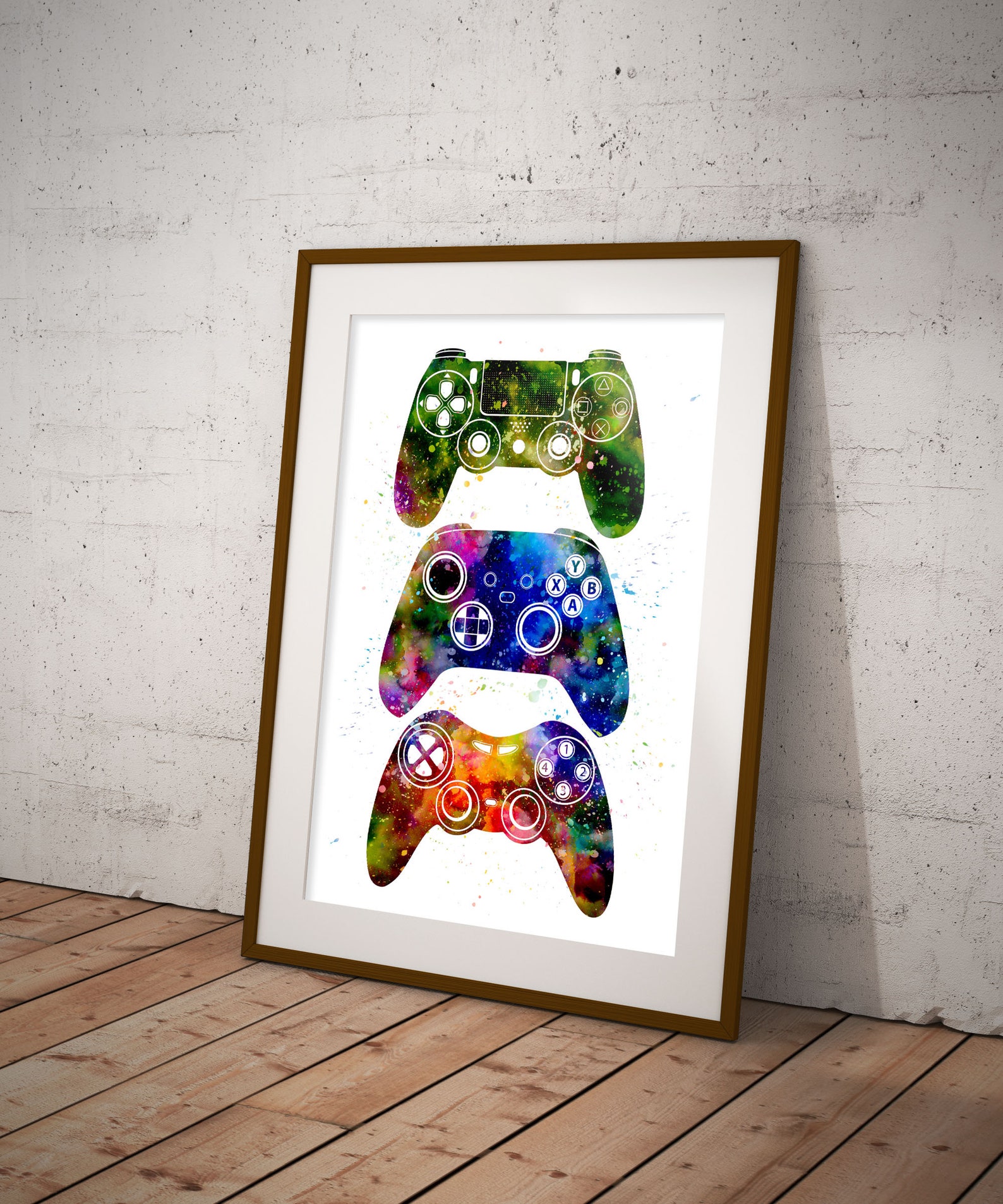 Game Controller Poster Controller Wall Art Gamer Room Decor | Etsy
