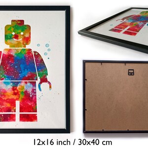 Lego Man Watercolor Giclée Print – Nursery Wall Art - Etsy Canada
