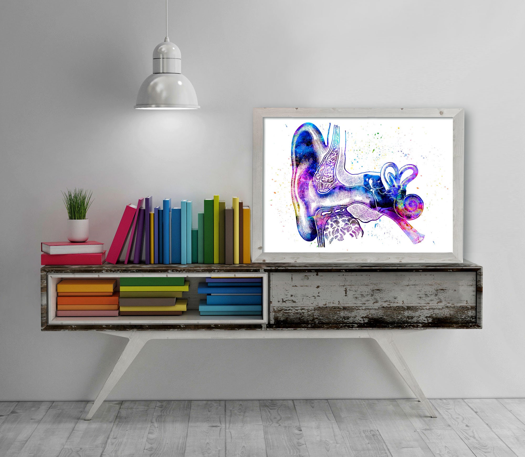 Ear Anatomy Watercolor Art Print: Audiologist Gift - Etsy