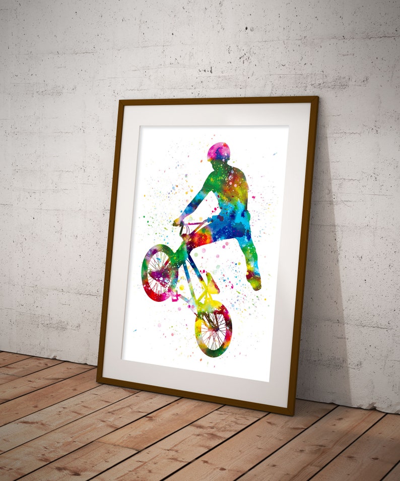 BMX Bike Poster Extreme Sport Poster BMX Wall Art - Etsy