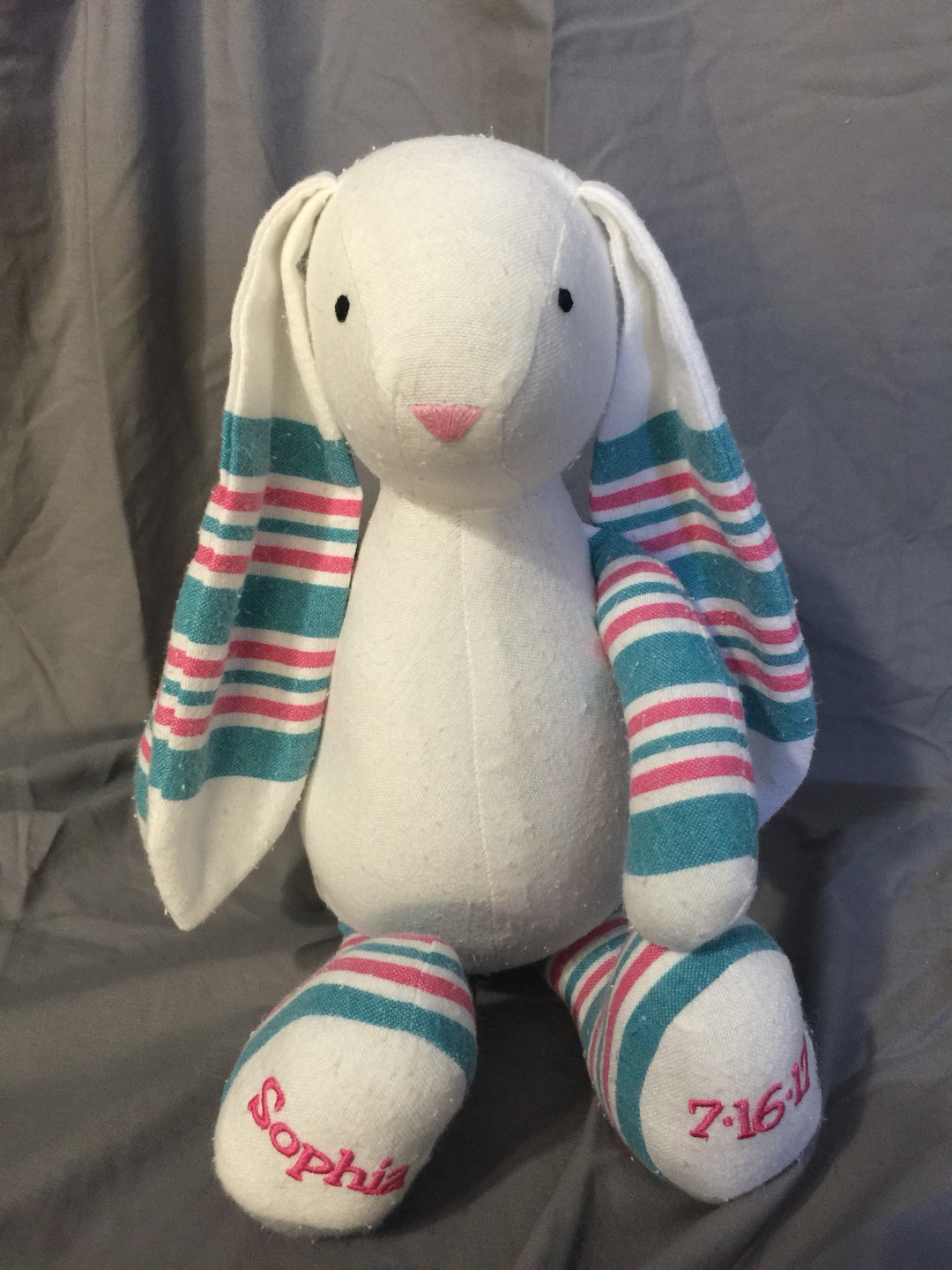 Plush Bunny From YOUR Baby's Hospital Receiving Blanket!! - Etsy