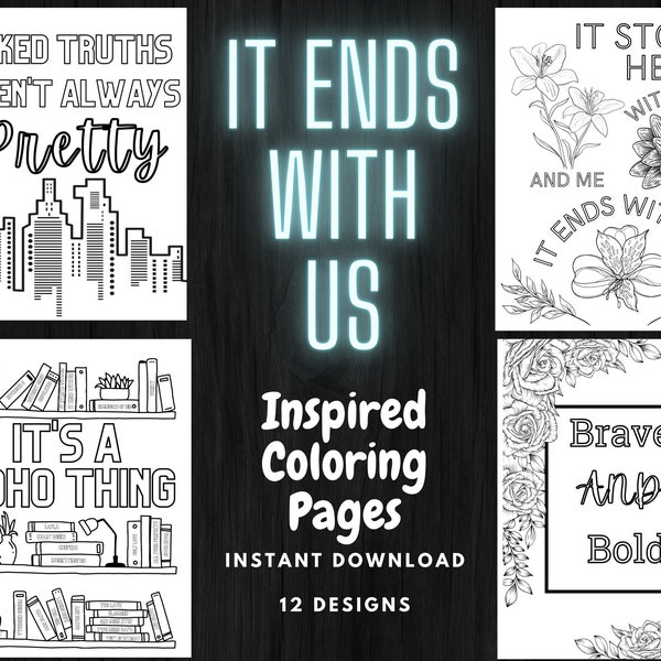 Booktok Coloring Book - Etsy