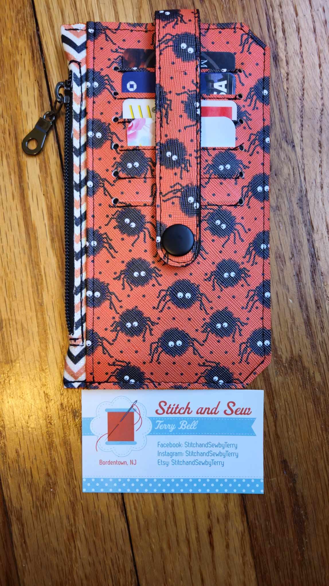 Handmade Custom Cute Spiders Vinyl Print Purse Pal Wallet - Etsy