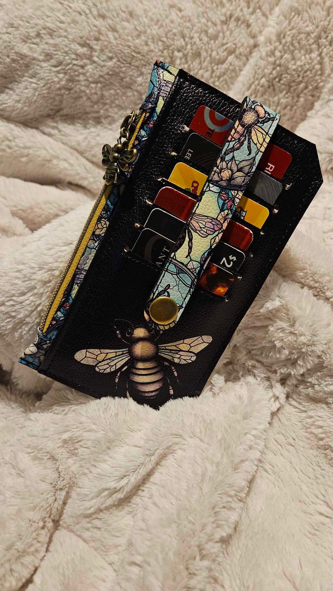 Handmade Custom Bumble Bee Vinyl Purse Pal Wallet - Etsy