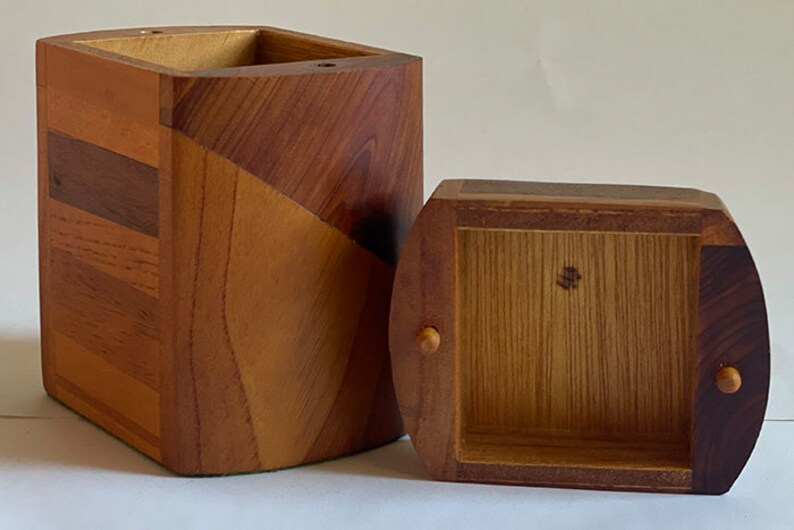 Hand-crafted Wooden Container - Etsy