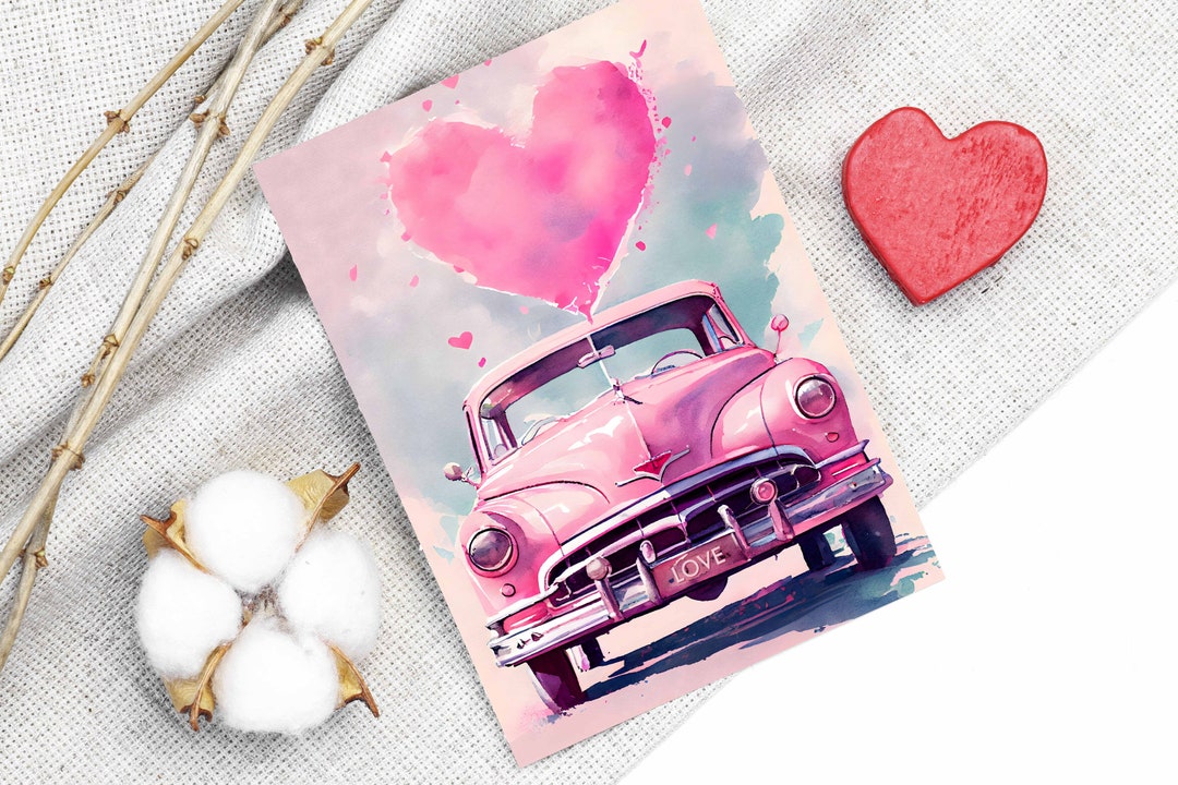 Valentine's Day Printable Greeting Card A5 Format Digital Download ...