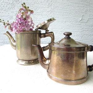 Vintage Distressed Silverplate Coffee Pot: Shabby Chic Decor - Etsy