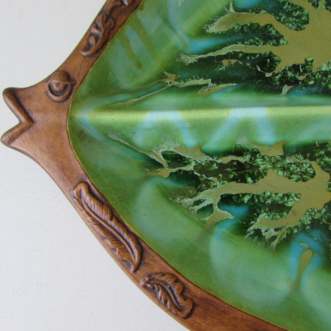Treasure Craft Tropical Fish Dish - Divided Ceramic Serving Dish ...