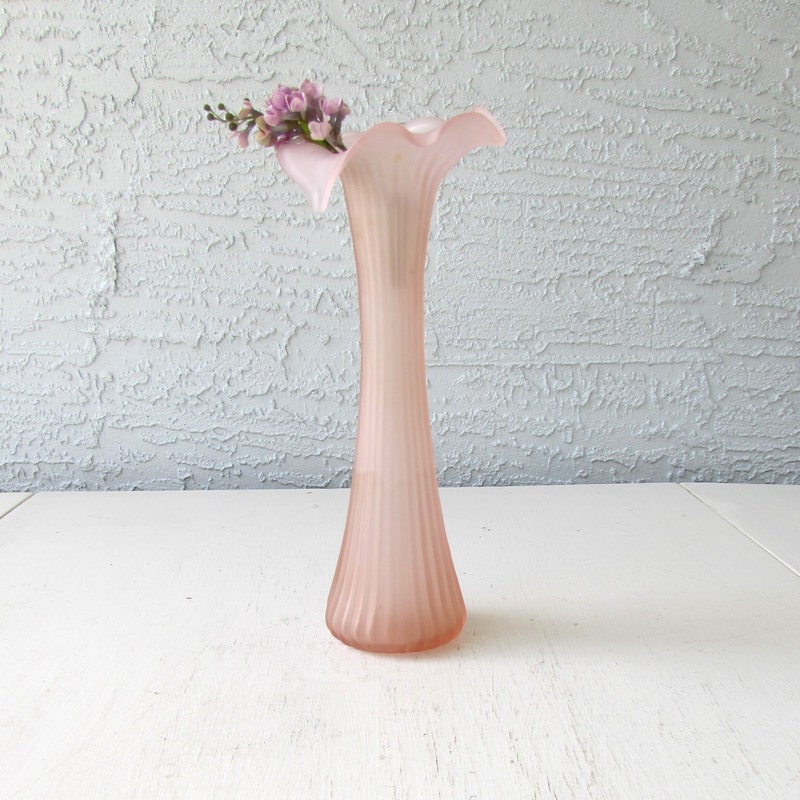 Pink Glass Vase - Etsy