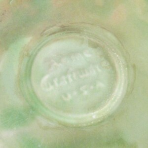 Vintage Acme Craftworks Cookie Jar - Green Ceramic Barrel With Gold ...