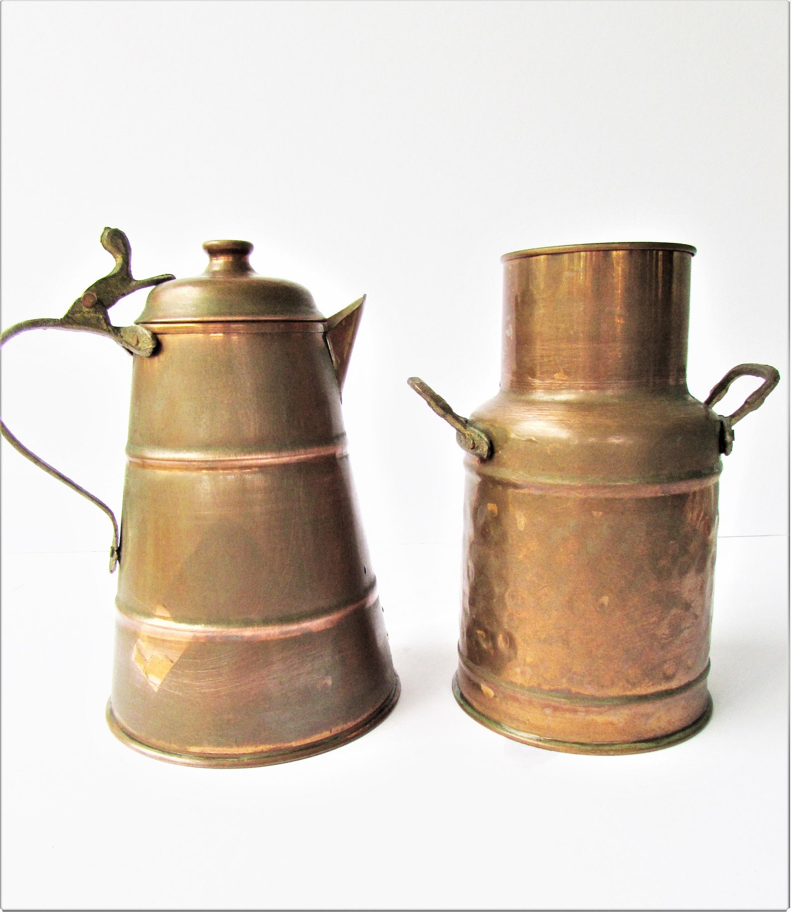 Vintage Turkish Coffee Kettle and Decanter Turkish Textured - Etsy