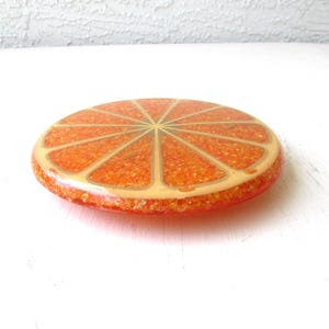 Vintage Orange Slice Acrylic Trivets -mid Century Modern - Bright ...