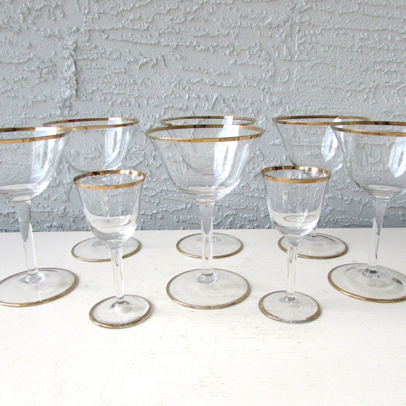 Gold Rimmed Glasses - Etsy