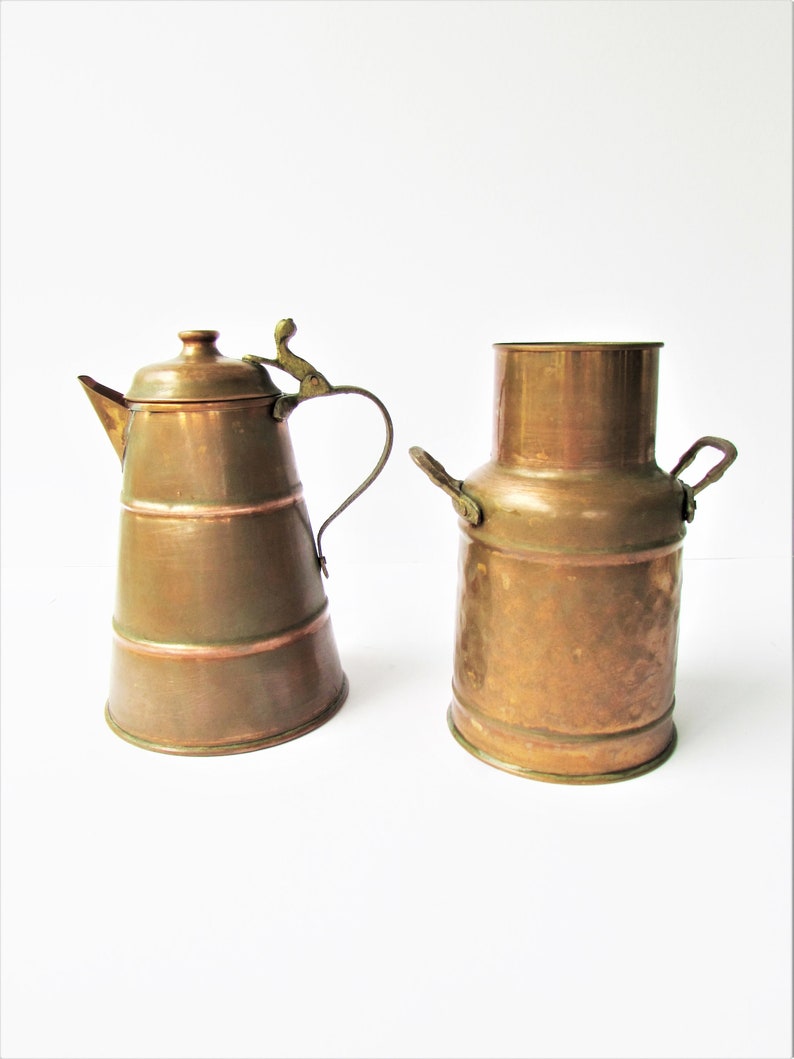 Vintage Turkish Coffee Kettle and Decanter Turkish Textured - Etsy