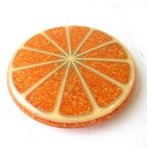 Vintage Orange Slice Acrylic Trivets -mid Century Modern - Bright ...