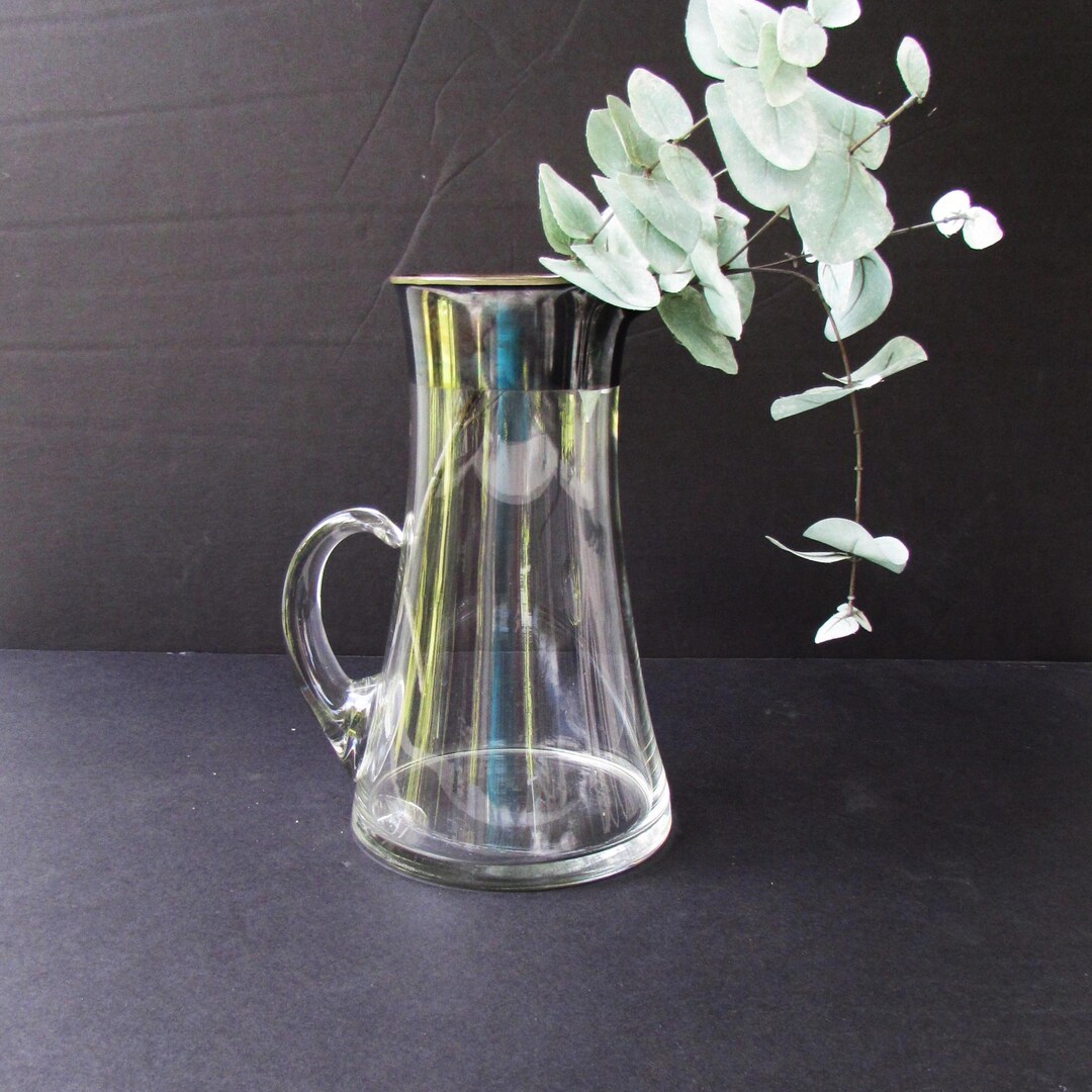 Mid Century Dorothy Thorpe Pitcher - Silver Band Cocktail Pitcher ...
