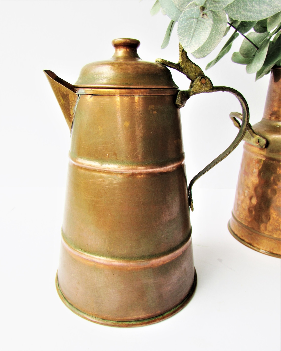 Vintage Turkish Coffee Kettle and Decanter Turkish Textured - Etsy
