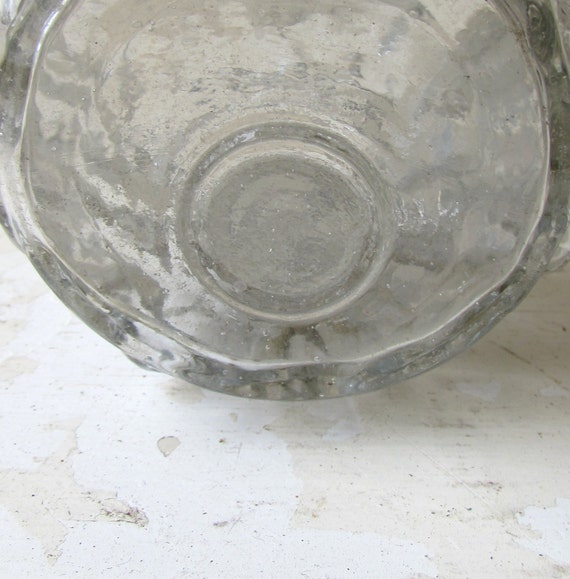 Early 1900s - Antique Goofus Glass Vase or Pickle Jar Pressed Glass ...