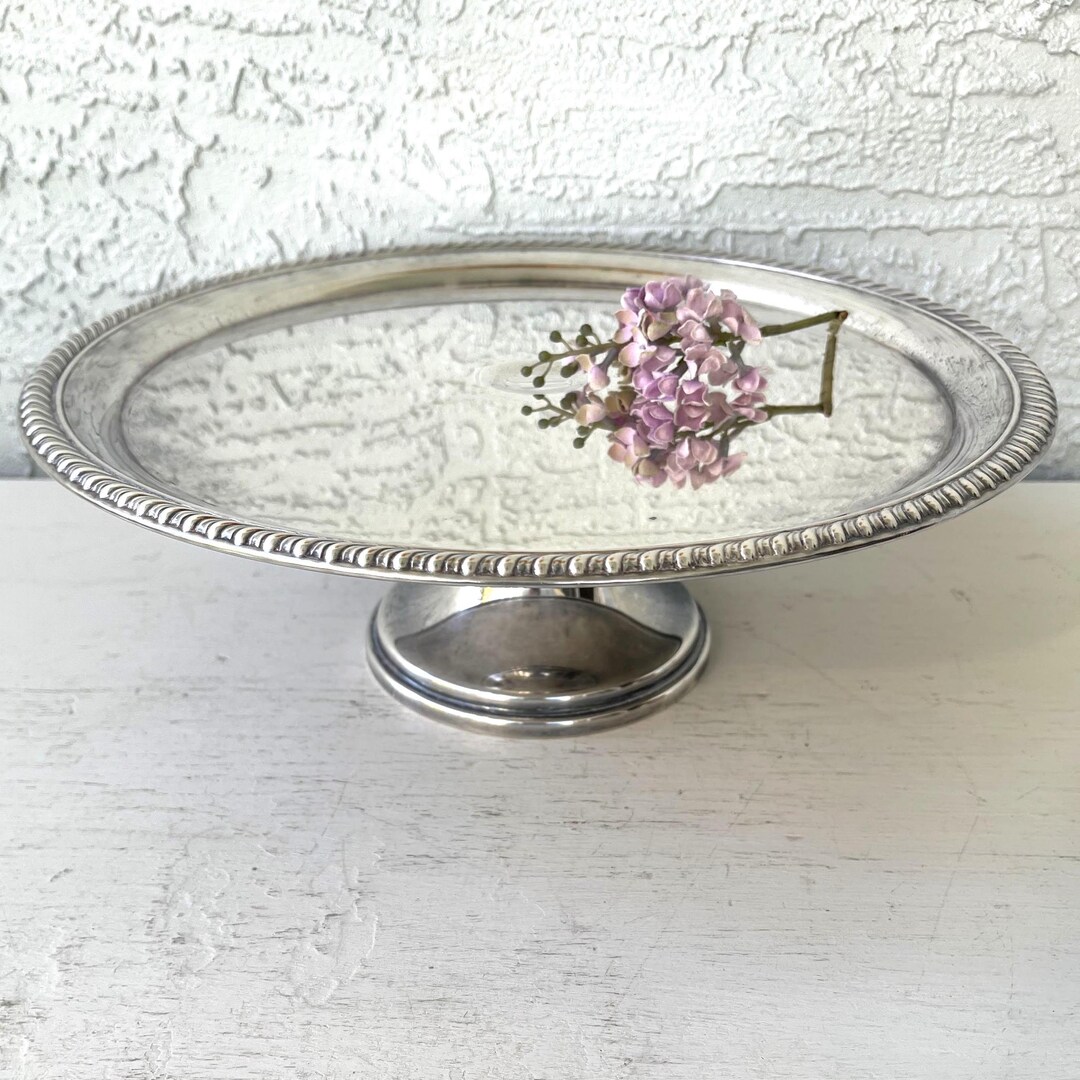 Vintage Silver Plate Cake Stand - Cake Plate - Cake Stand - Elegant ...