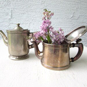 Vintage Distressed Silverplate Coffee Pot: Shabby Chic Decor - Etsy