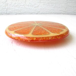 Vintage Orange Slice Acrylic Trivets -mid Century Modern - Bright ...