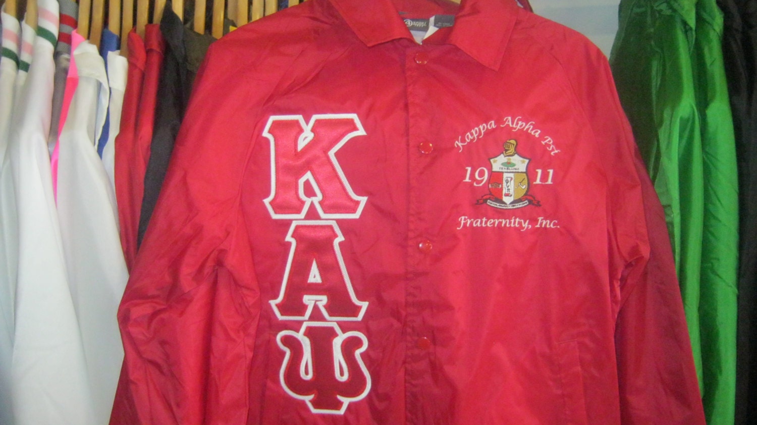 Kappa Alpha Psi Line Jacket With Stitched Letters and Crest, Size XL ...