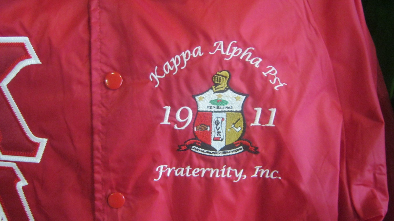Kappa Alpha Psi Line Jacket With Stitched Letters and Crest, Size XL ...