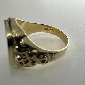 Vintage German Men's Signet Ring 8k Gold US Size 12 - Etsy