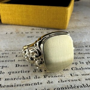 Vintage German Men's Signet Ring 8k Gold US Size 12 - Etsy