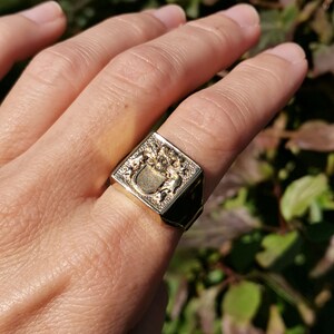 Vintage German Men's Signet Ring, 8k Gold, US Size 9 - Etsy