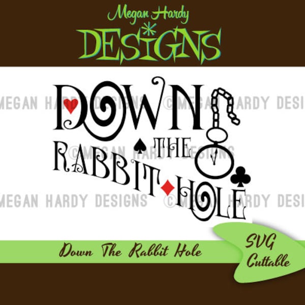 Down the Rabbit Hole Sign - Etsy