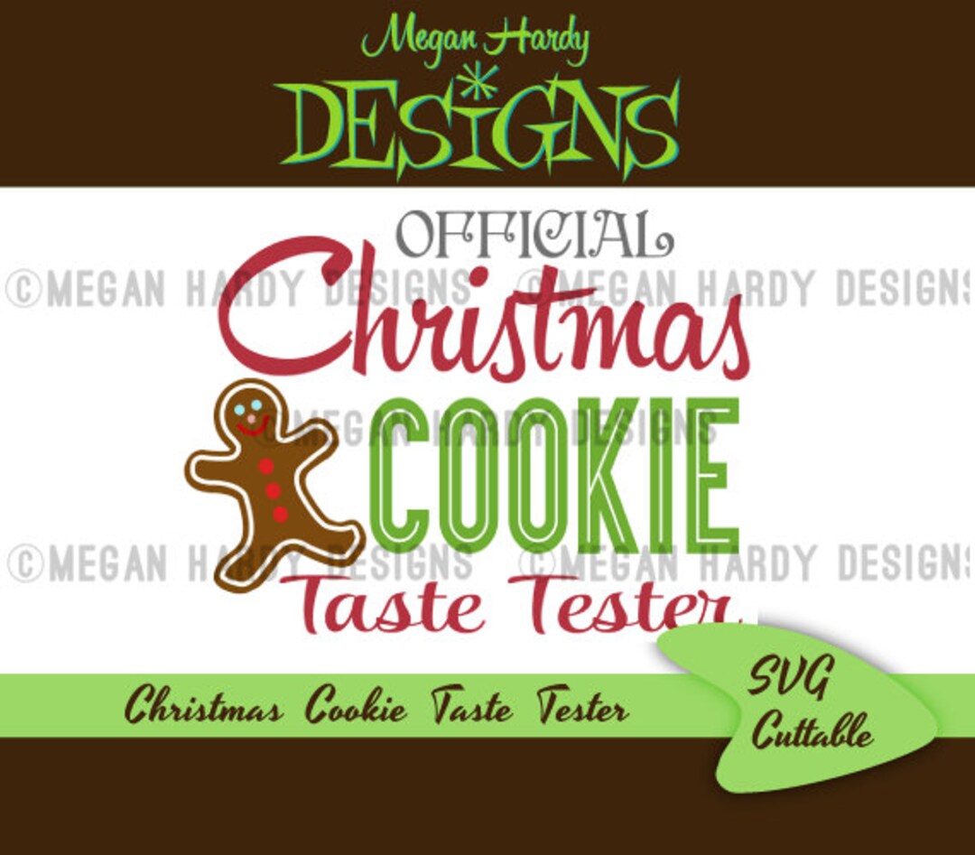 Official Christmas Cookie Taste Tester SVG - Etsy