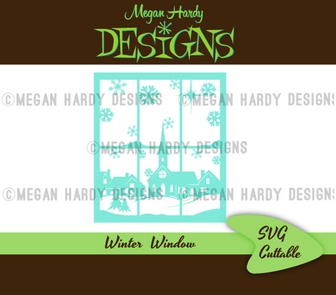 Winter Window SVG - Etsy