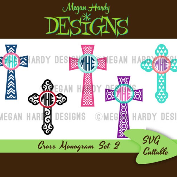 Cross Monogram - Etsy