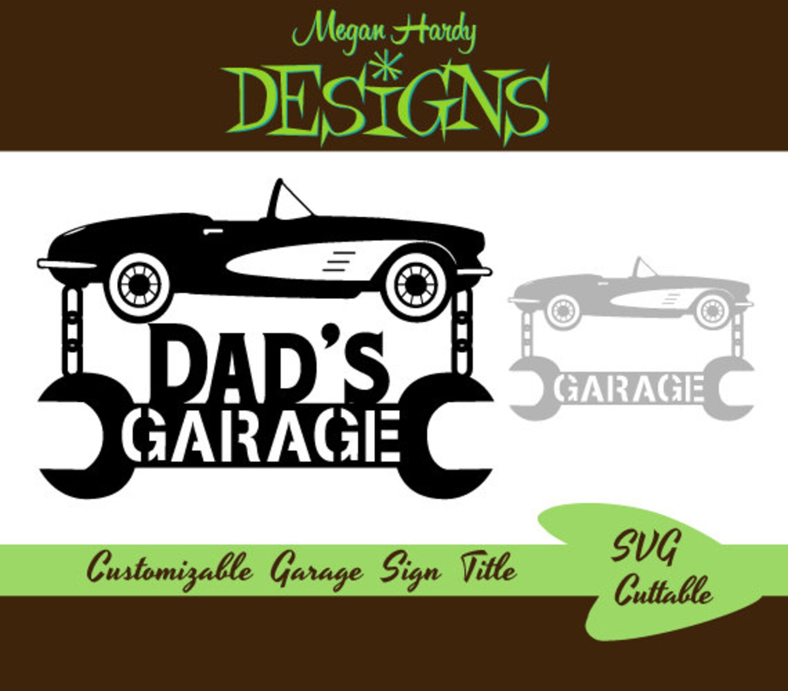Customizable Garage Sign SVG - Etsy