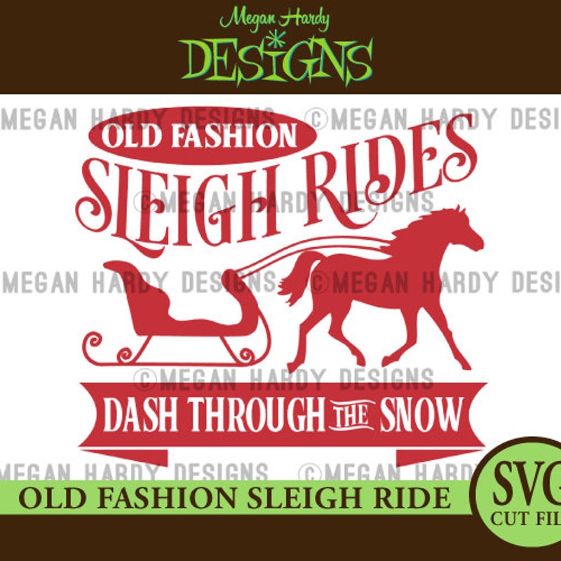 Sleigh Ride Svg - Etsy