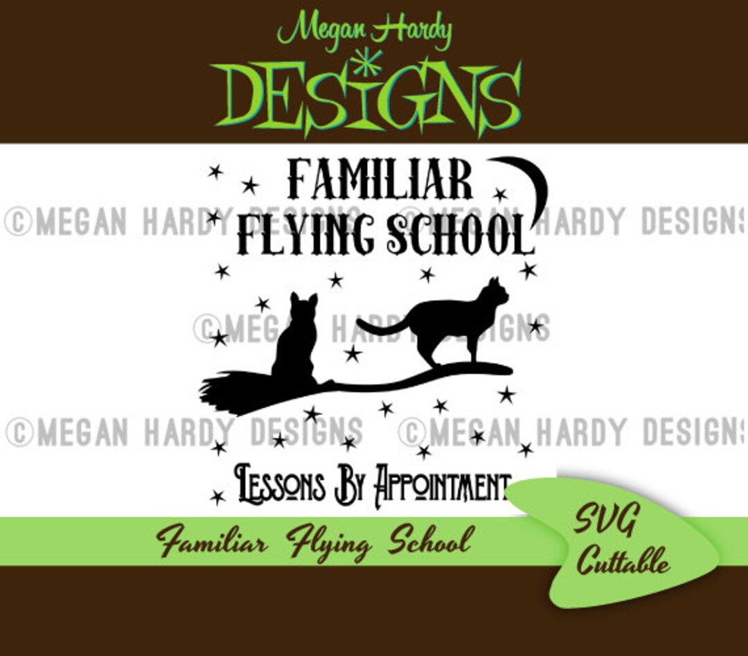 Familiar Flying School SVG - Etsy