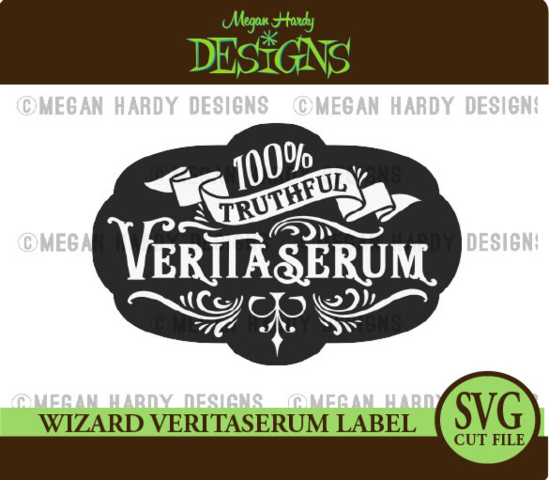 Wizard Veritaserum Label SVG - Etsy