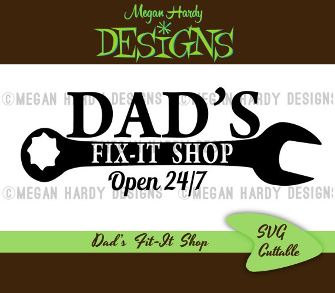 Dad's Fix-it Shop SVG - Etsy UK
